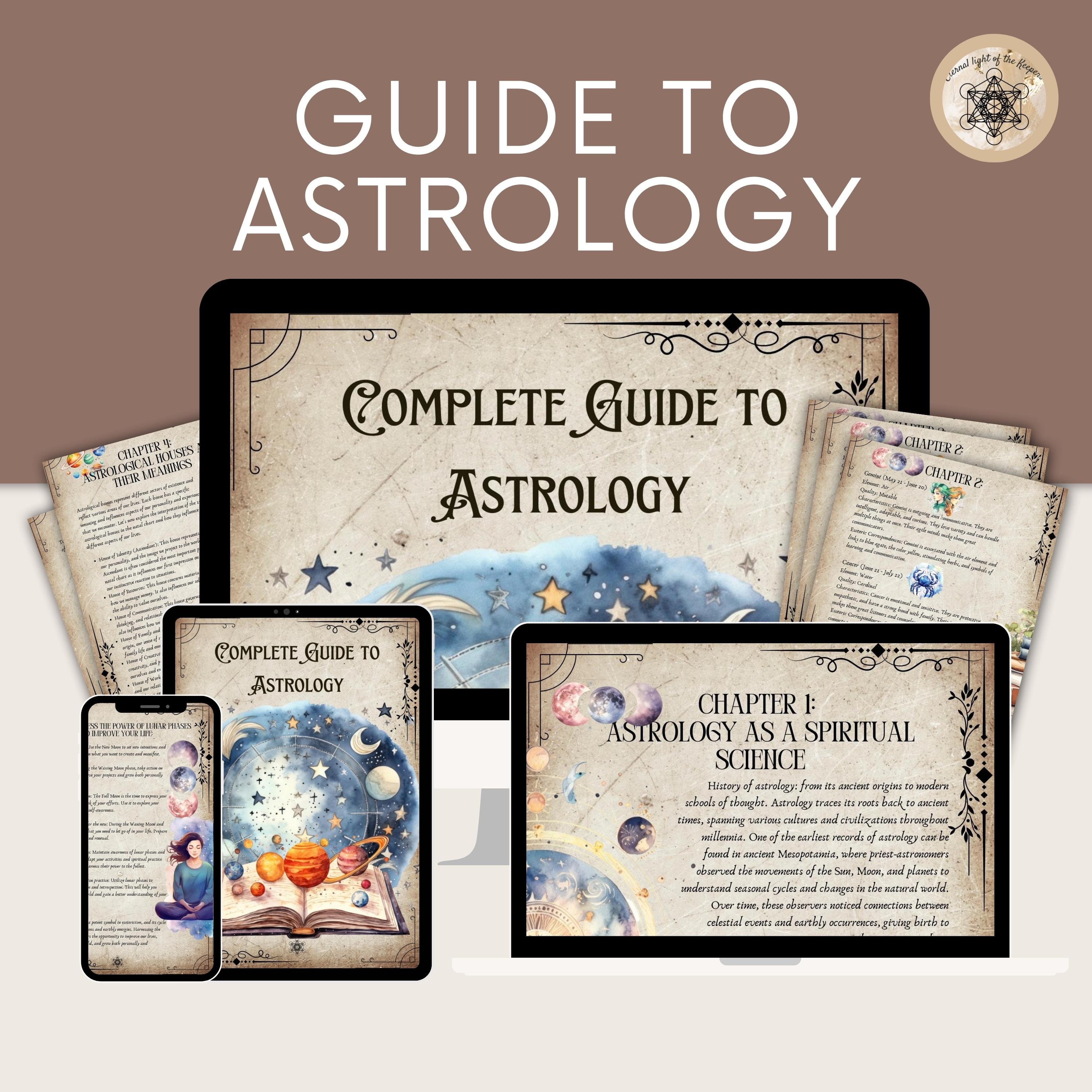 Printable Astrology Guide Detailed Astrology PDF Workbook & Journal for ...