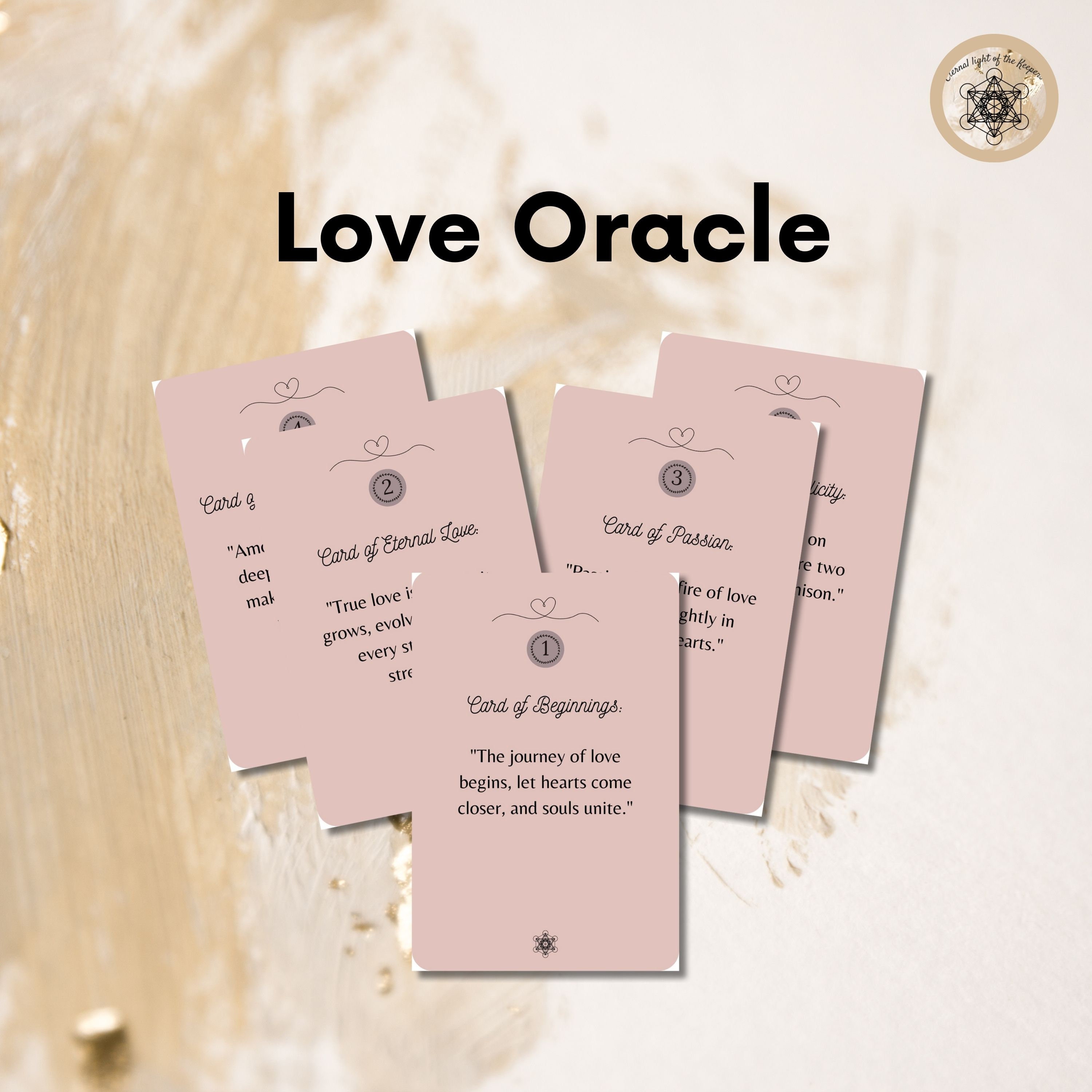 The Love Oracle Cards Printable Love Oracle Deck Oracle - Etsy