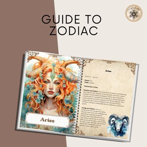 Aries Zodiac Sign Astrology Guide, Comprehensive Horoscope (printable ...