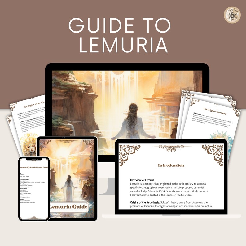 Lemuria Guide, Lost City Myths, Printable Grimoire Pages (digital ...