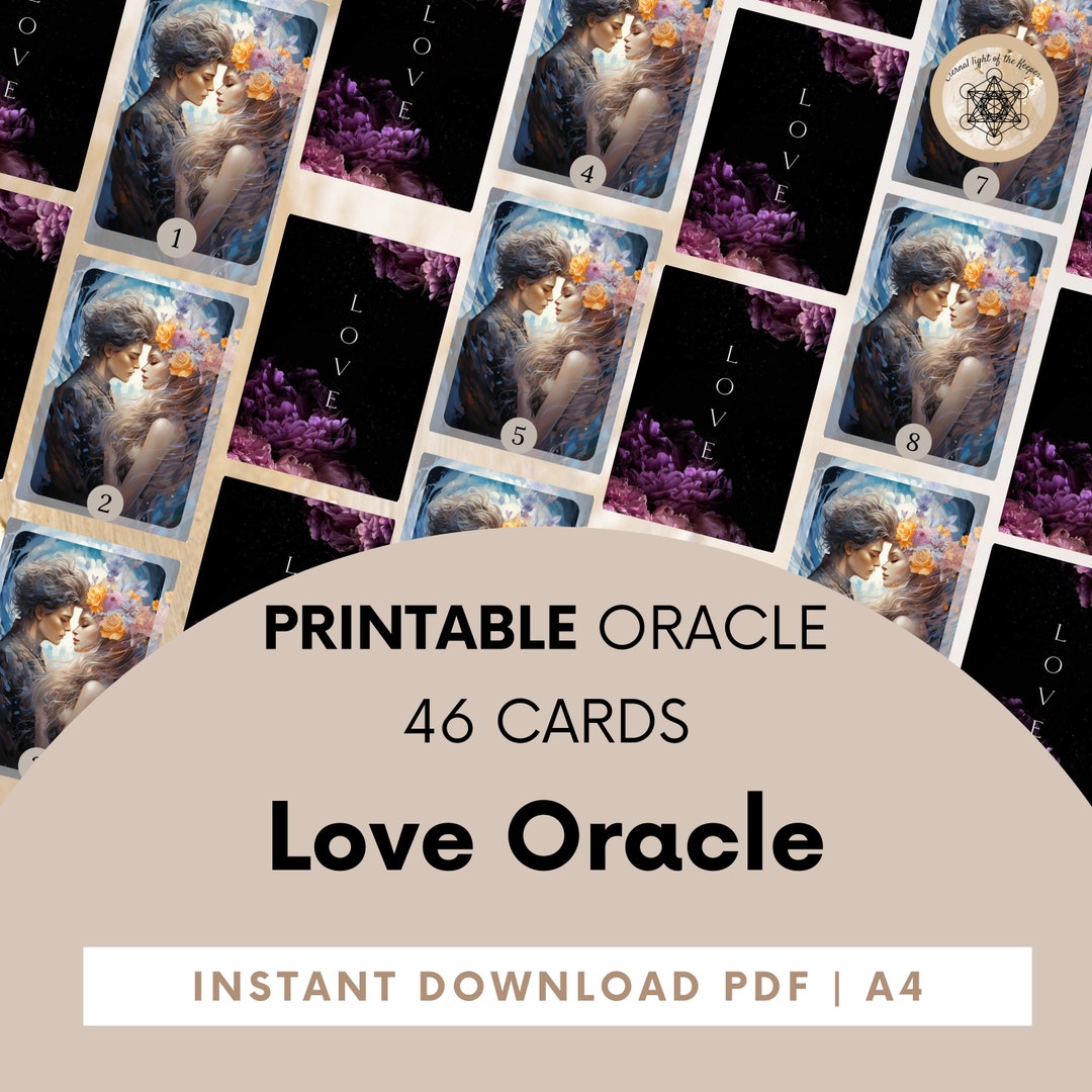 The Love Oracle Cards, Printable Love Oracle Deck, Oracle Cards PDF ...