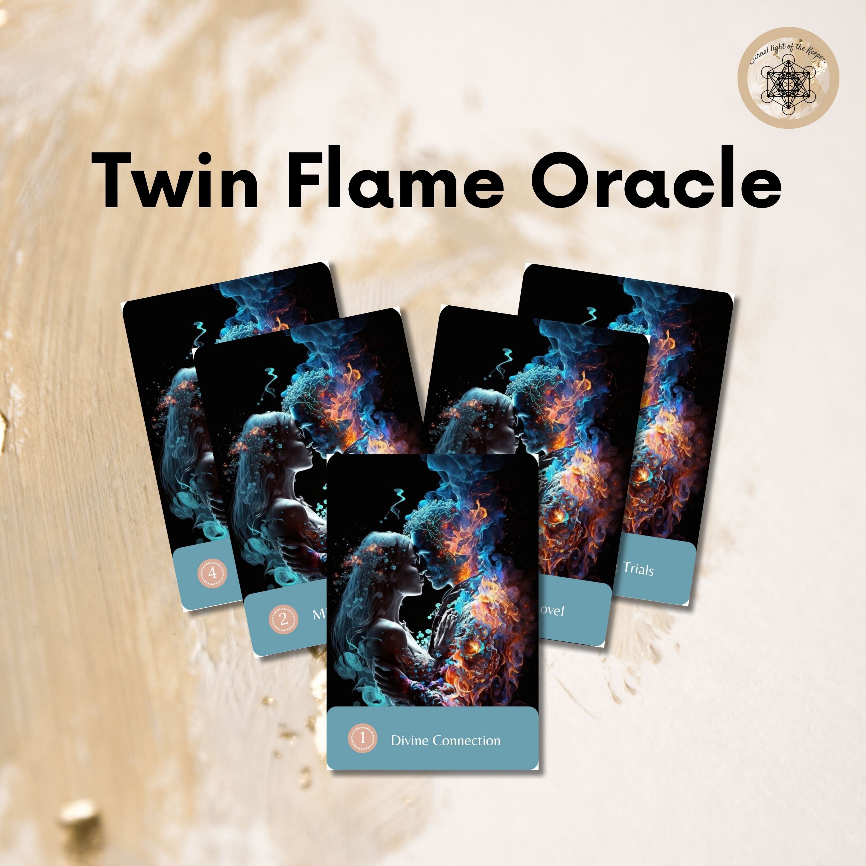 The Twin Flame Oracle Cards, Printable Twin Flame Oracle Deck, Oracle ...