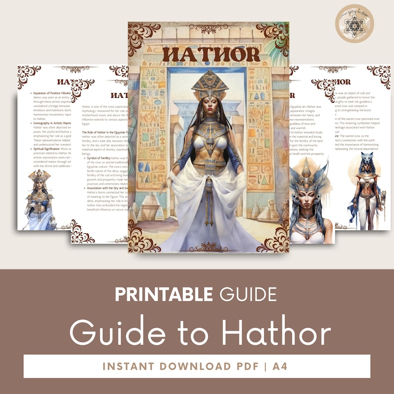 Hathor Guide, Egyptian Goddess, Ancient Mythology (PDF) - Etsy