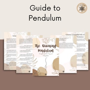 Printable Guide to Pendulum Pendulum PDF Download for Intuition Enhancement, Pendulum Guide With ...