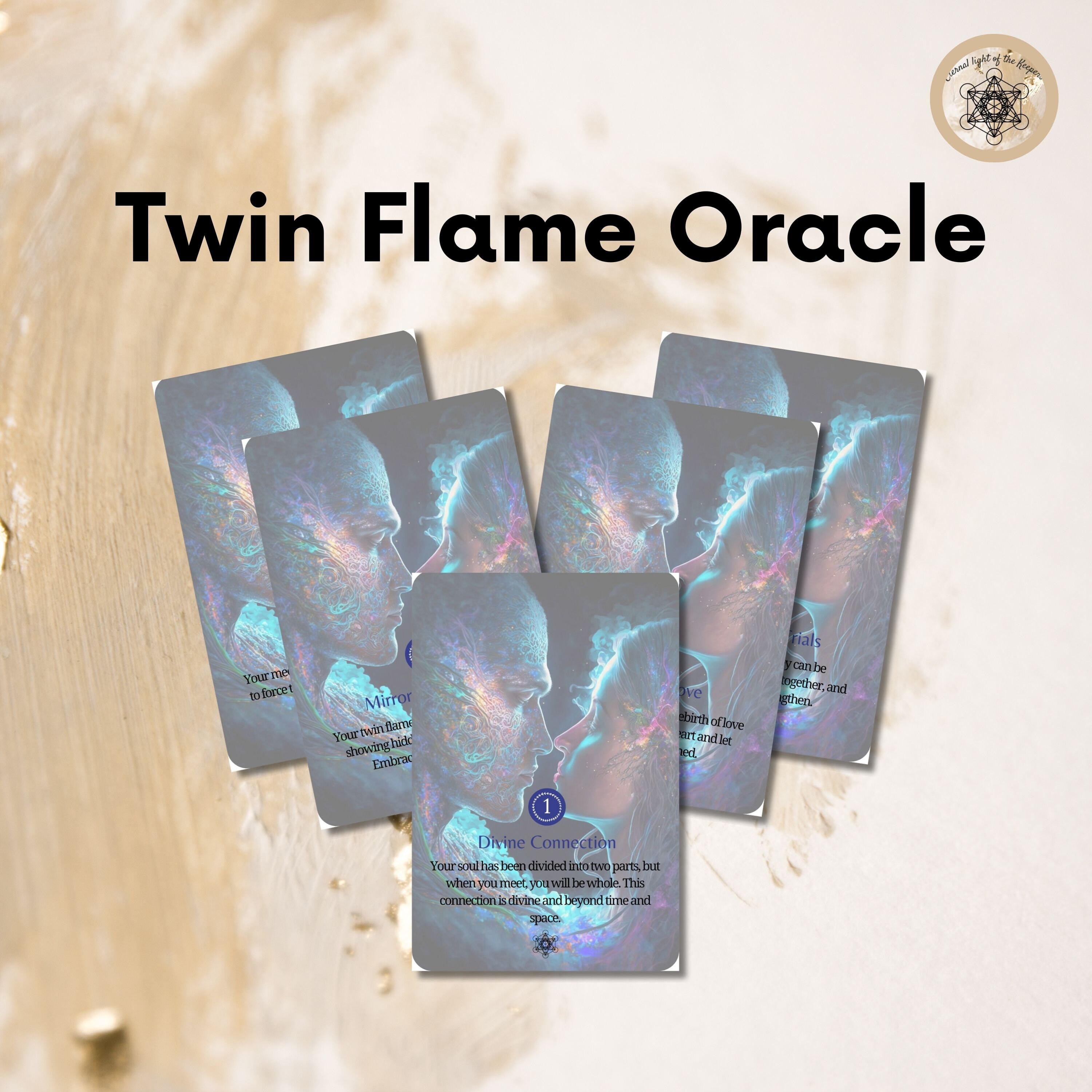 The Twin Flame Oracle Cards, Printable Twin Flame Oracle Deck, Oracle ...