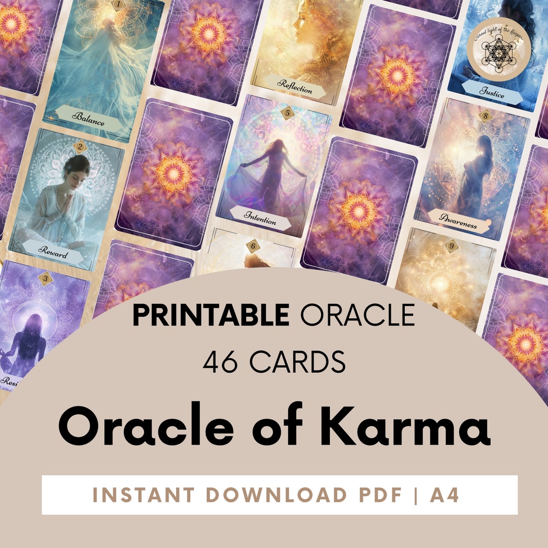 Karma Oracle Card Deck, Karma Reading, Karmic Reading, Karma, Oracle ...