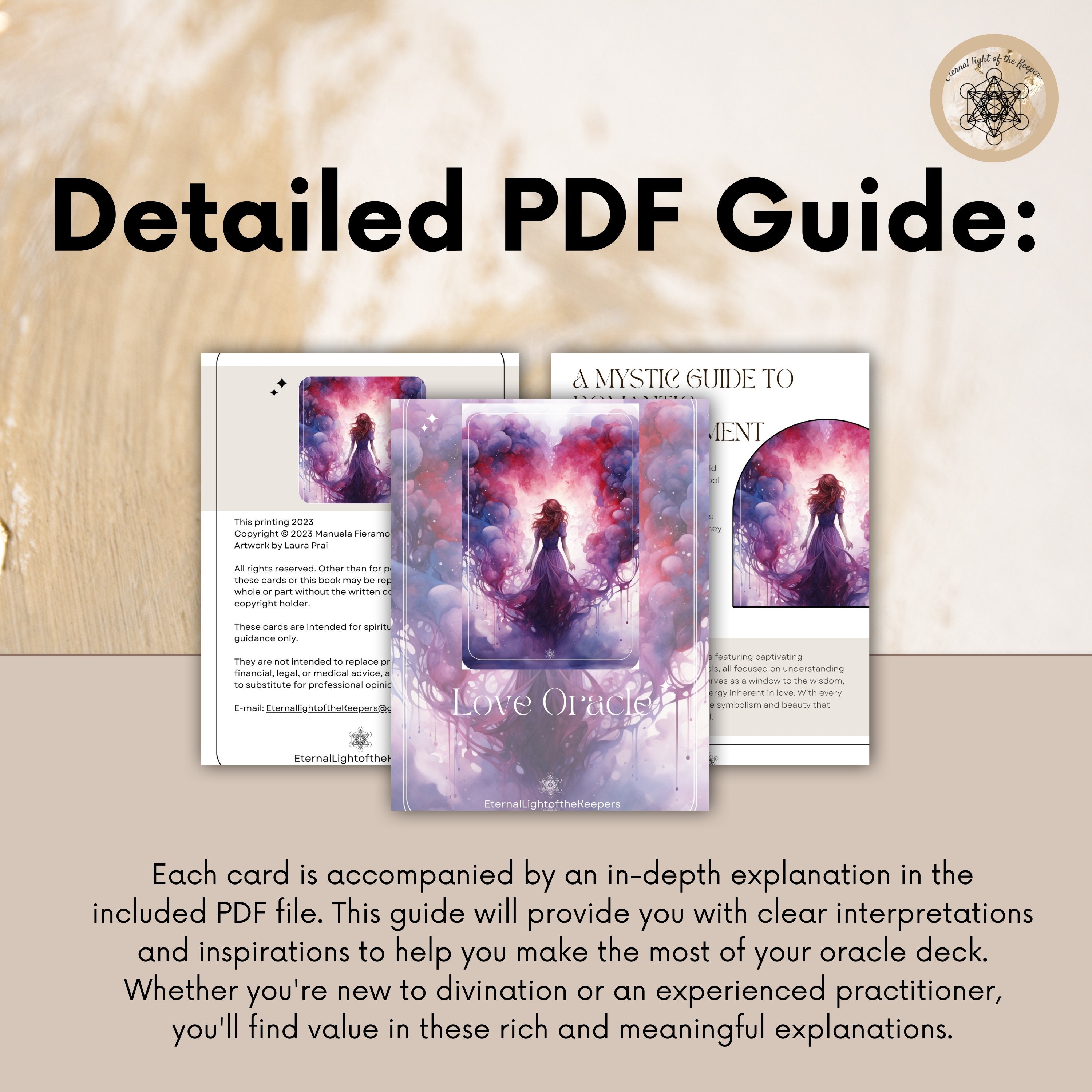 The Love Oracle Cards, Printable Love Oracle Deck, Oracle Cards + PDF ...