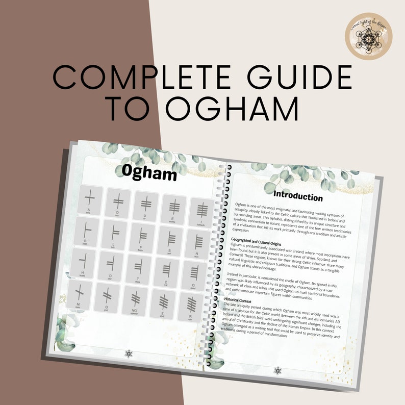 Ogham Divination Guide, Celtic Alphabet, BOS Page (digital PDF) - Etsy
