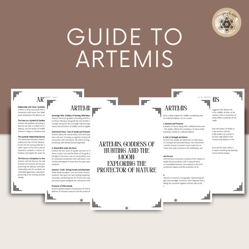 Artemis, Ancient Greek, Greek Goddess, Ancient Greek Gods, Greek Mythology Digital Grimory Pages ...