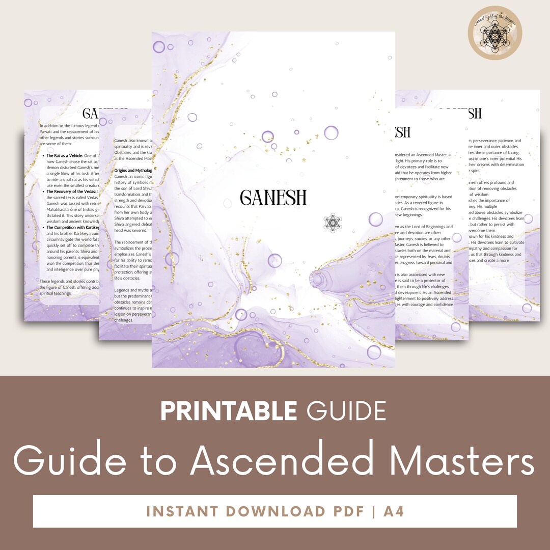 Lord Ganesha: Guide to Ascended Masters, Spiritual Guidance, Hindu Gods ...