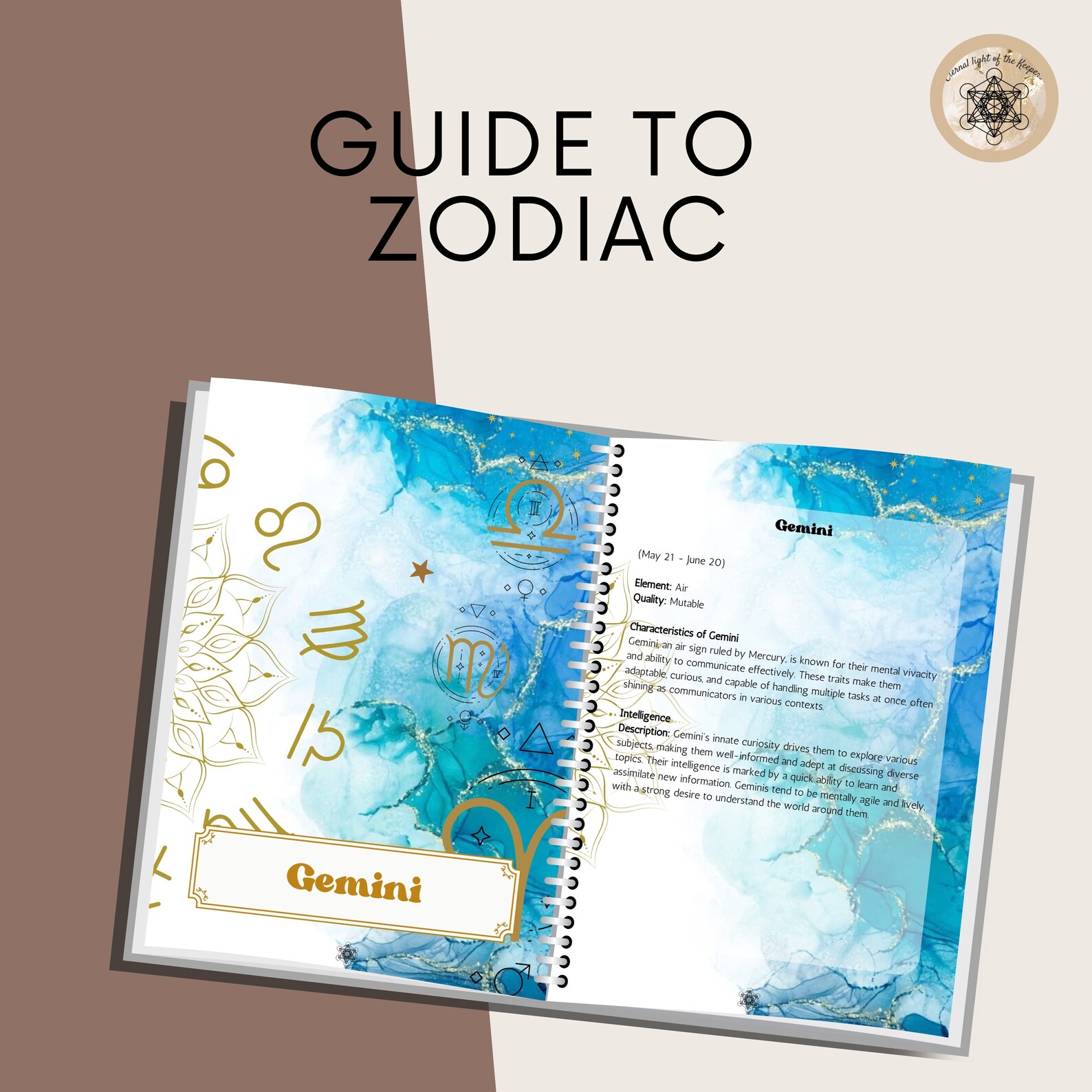 Printable Zodiac Guide Detailed Zodiac PDF, Zodiac Signs and Their ...