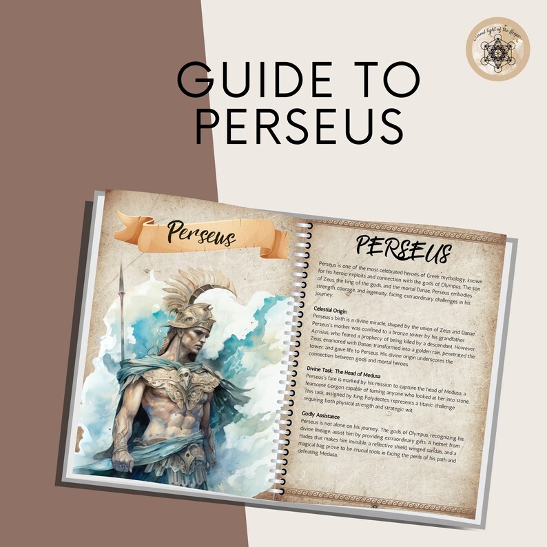 Perseus Mythical Hero Guide, Ancient Greek Mythology (PDF, A4). - Etsy