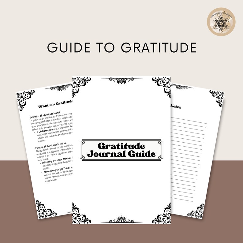 Gratitude Journal Guide: Benefits, Uses, How-to (digital A4 Manual). - Etsy
