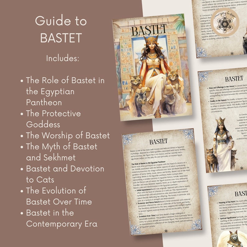 Bastet, Egyptian Gods, Egyptian Goddess , Ancient Egyptian Gods, Egyptian Hieroglyphics, Digital ...