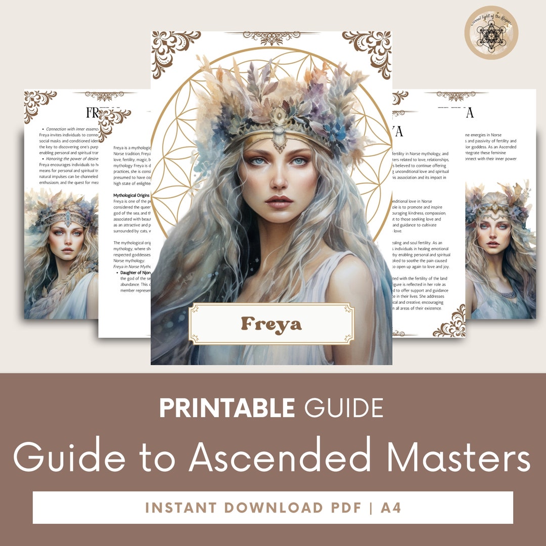 Freya: Guide to Ascended Masters, Spiritual Guidance, Norse Mythology ...