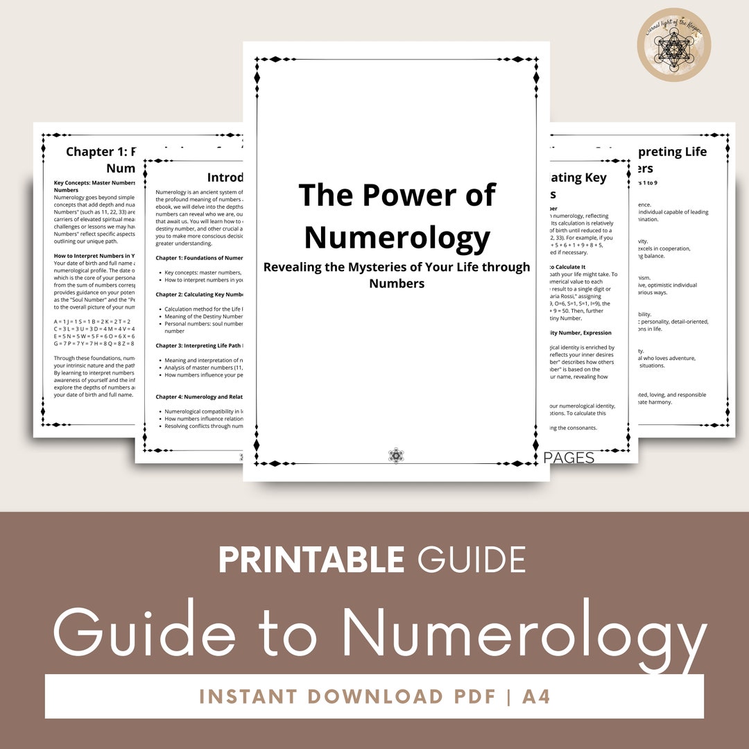 Complete Numerology Guide, Printable Numerology Guide, Learn Numerology ...