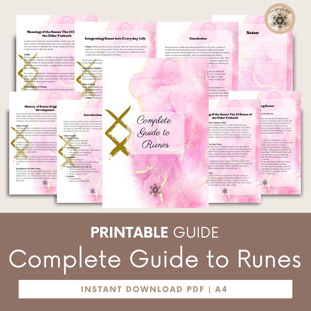 Printable Runes, Runes for Beginners, Celtic Runes, Magic Runes, Runes ...