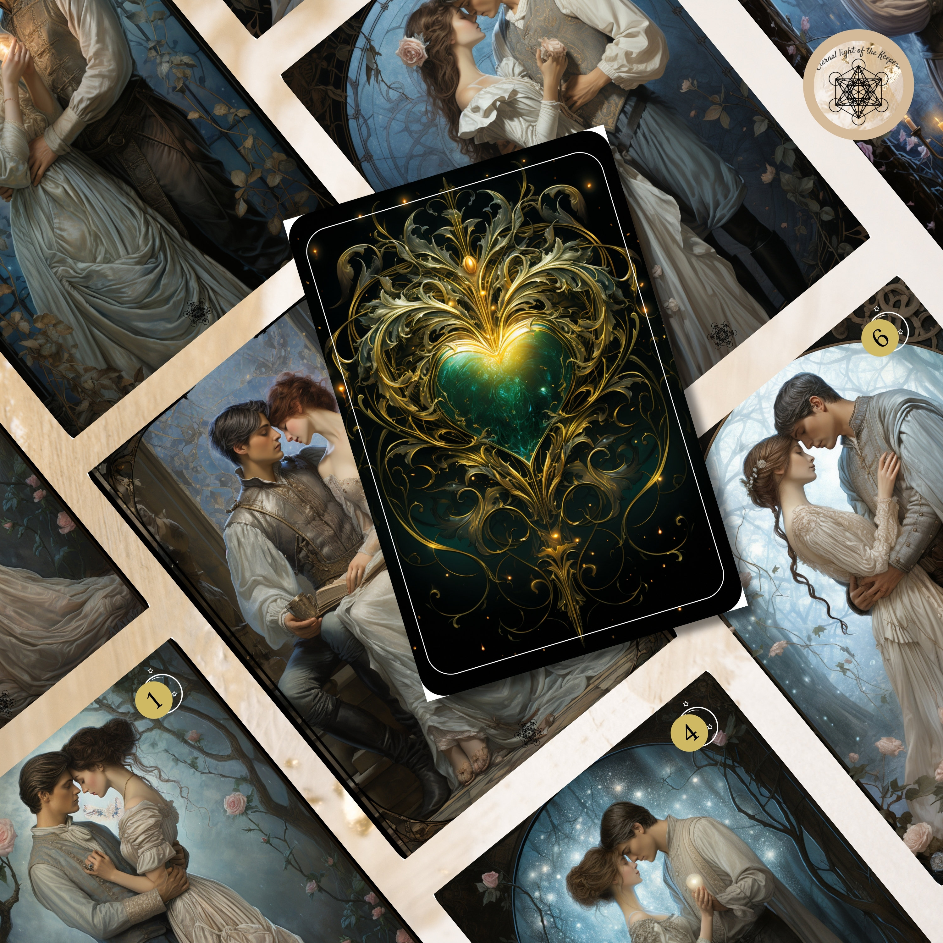The Twin Flame Oracle Cards, Printable Twin Flame Oracle Deck, Oracle ...