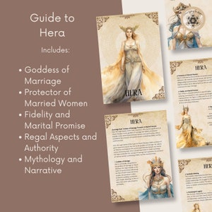 Hera, Queen of Gods, Greek Mythology Guide (PDF). - Etsy