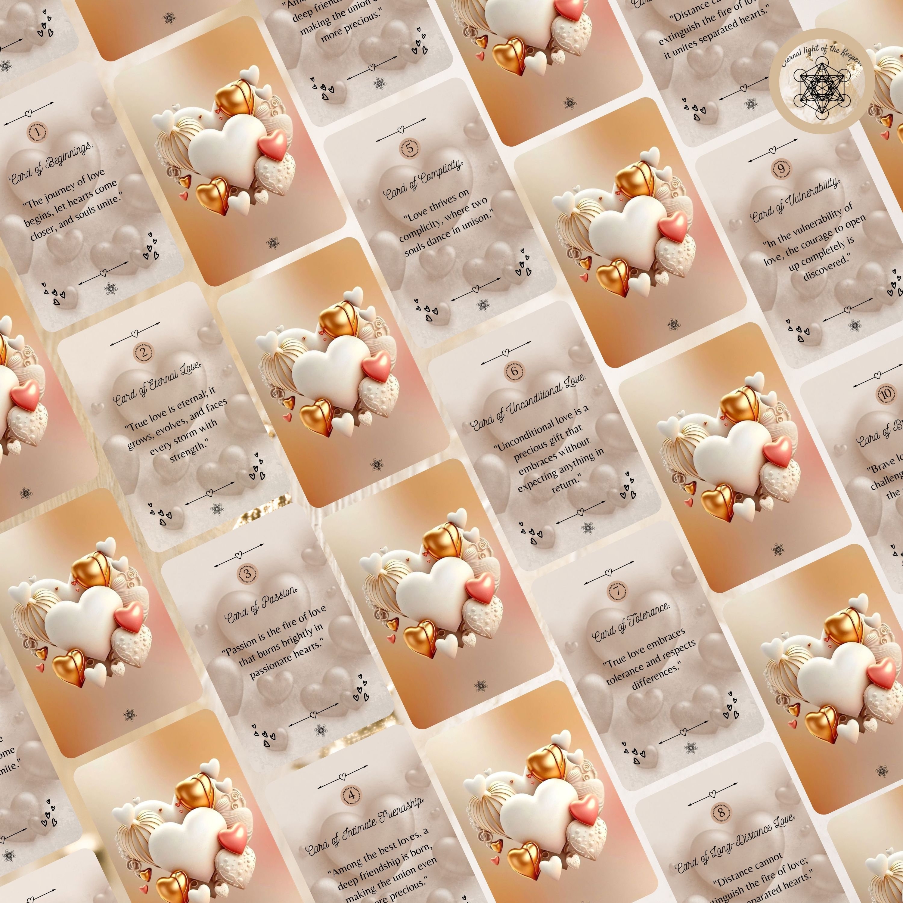 The Love Oracle Cards, Printable Love Oracle Deck, Oracle Cards PDF ...