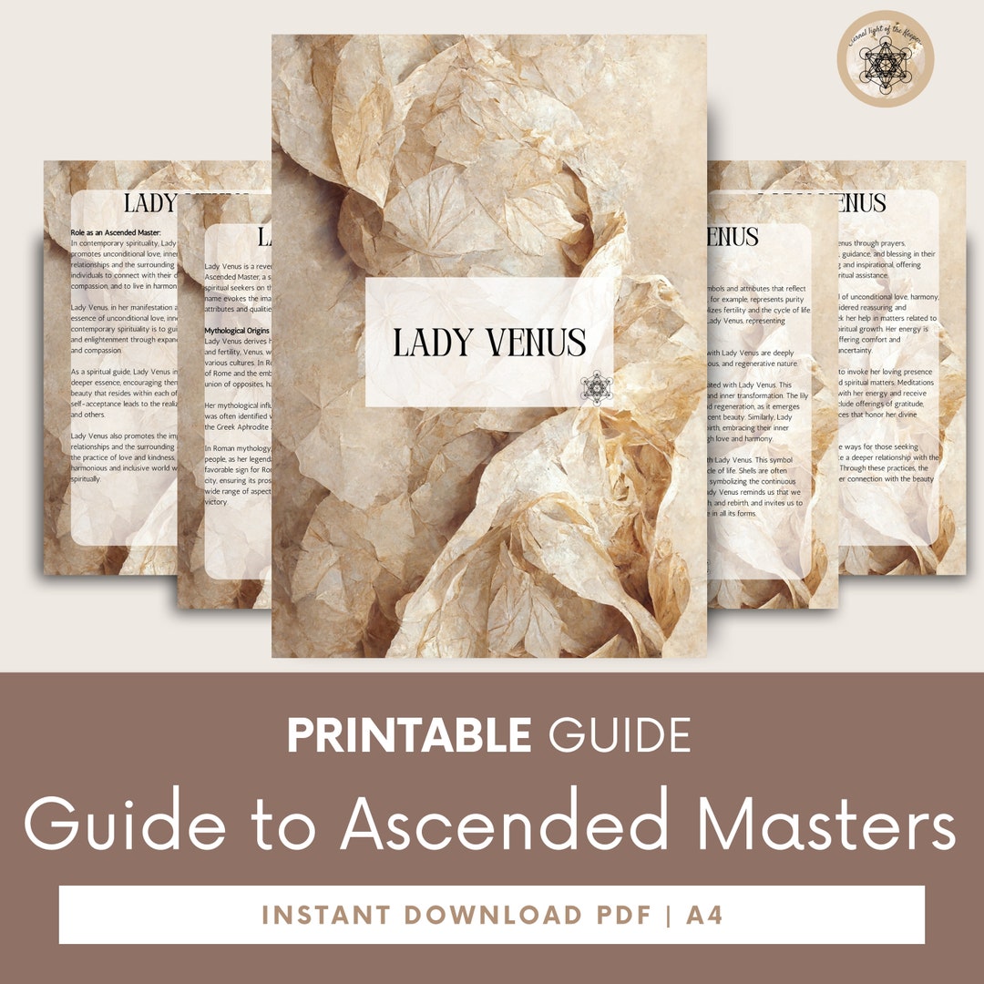 Lady Venus: Guide to Ascended Masters, Spiritual Guidance, Divine ...