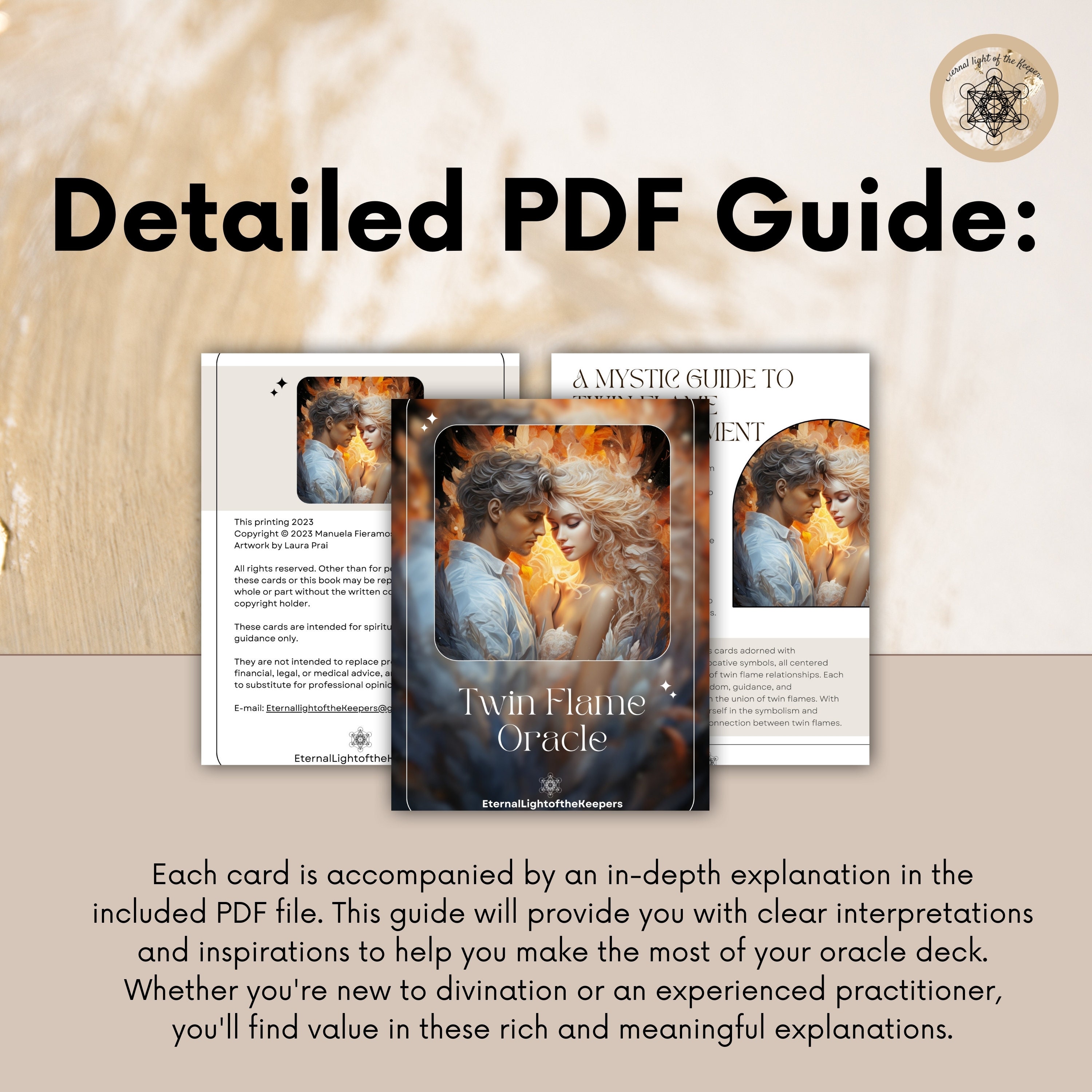 The Twin Flame Oracle Cards, Printable Twin Flame Oracle Deck, Oracle ...