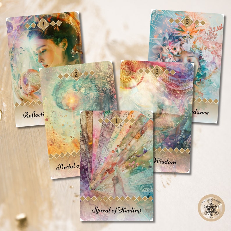Akashic Records Oracle Card Deck, Printable Oracle Cards (digital ...
