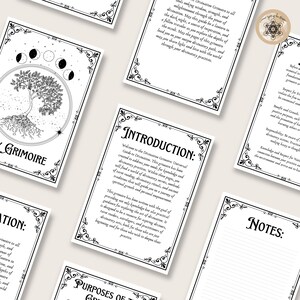 Printable Grimoire Pages Digital Grimoire Grimoire Pages - Etsy