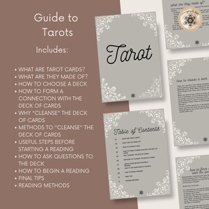 Printable Tarots for Beginners Guide - Comprehensive A4 PDF Guide to ...