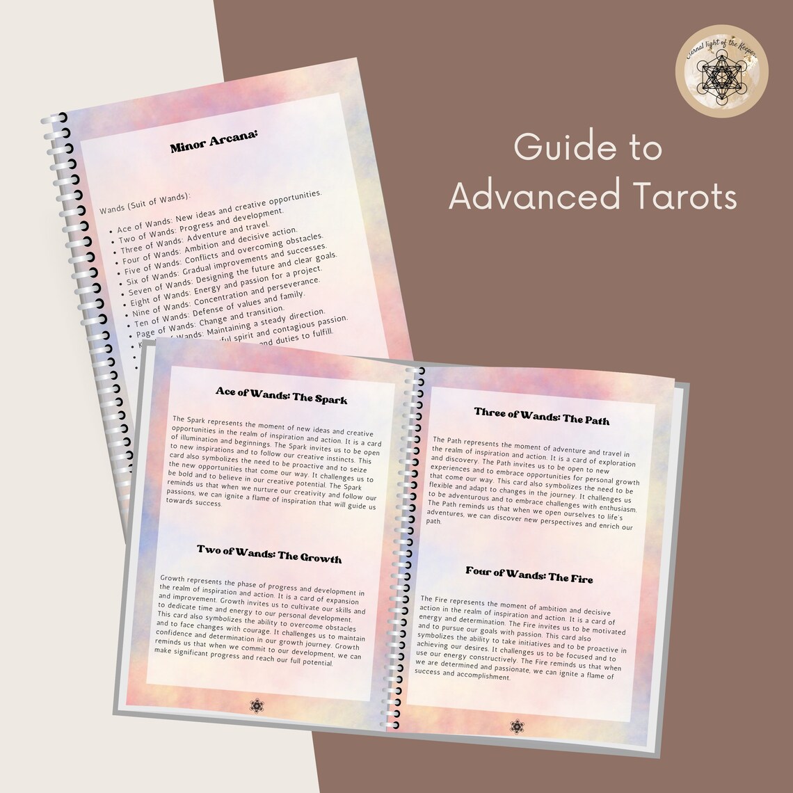 Printable Advanced Tarots Reading Guide Comprehensive A4 PDF Guide to ...