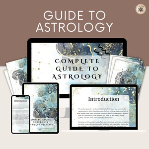 Printable Astrology Guide - Detailed Zodiac PDF Workbook & Journal for ...