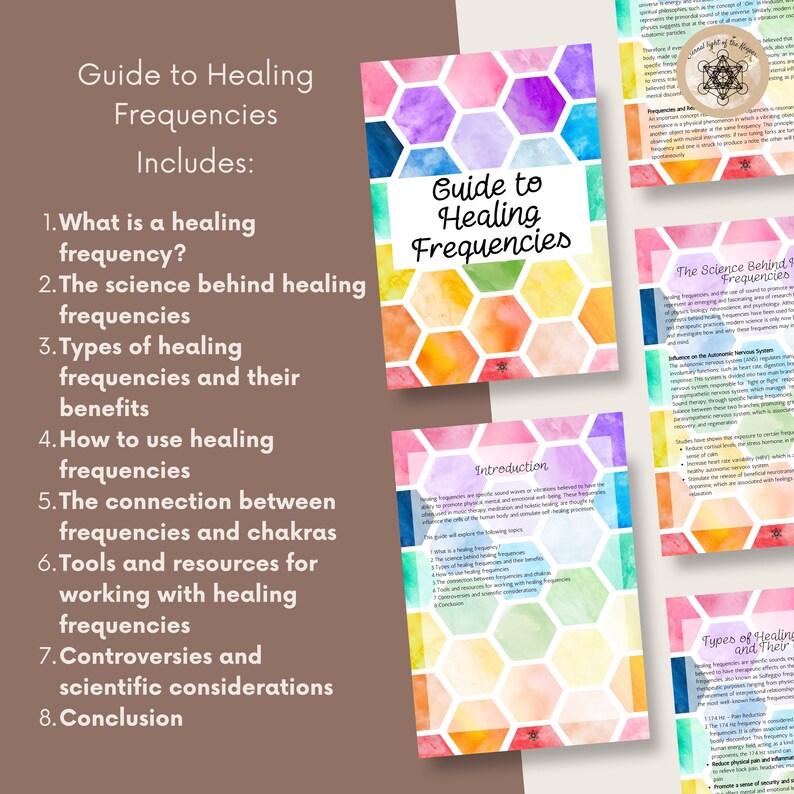 Healing Frequencies Guide, Sound Therapy, Chakra Balancing (digital ...