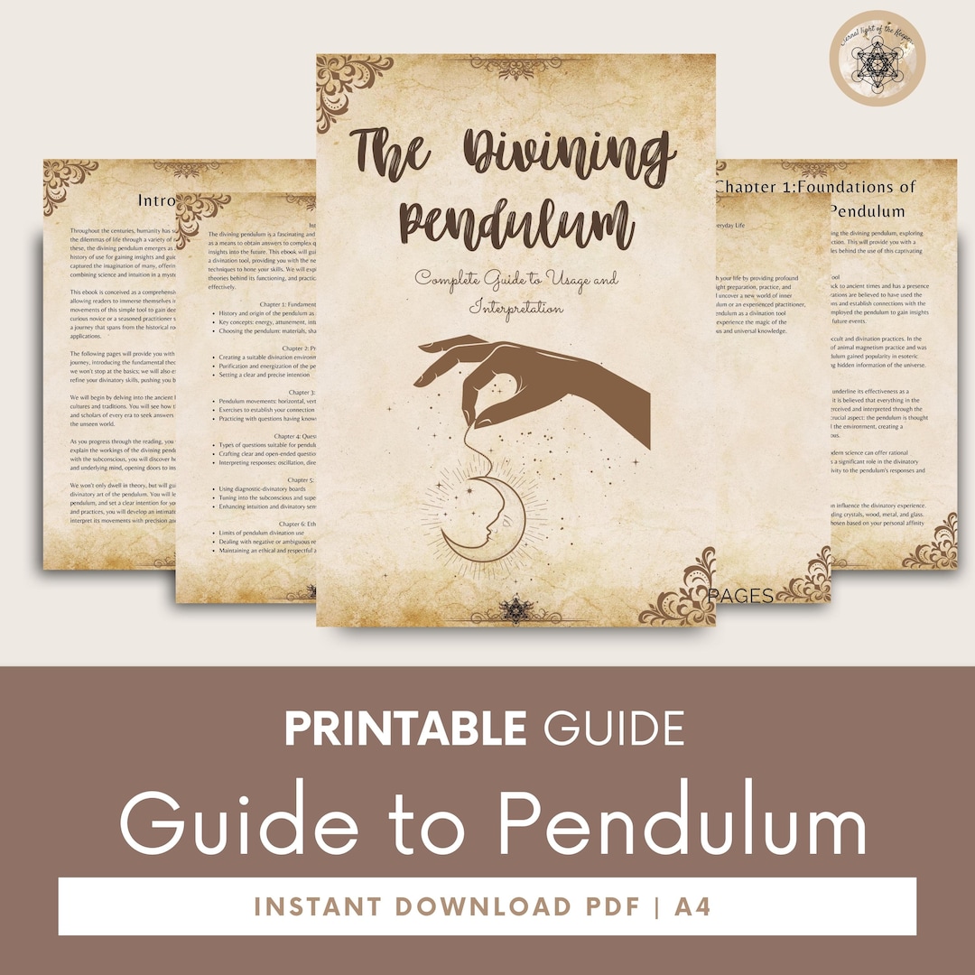 Printable Guide to Pendulum - Pendulum PDF Download for Intuition ...