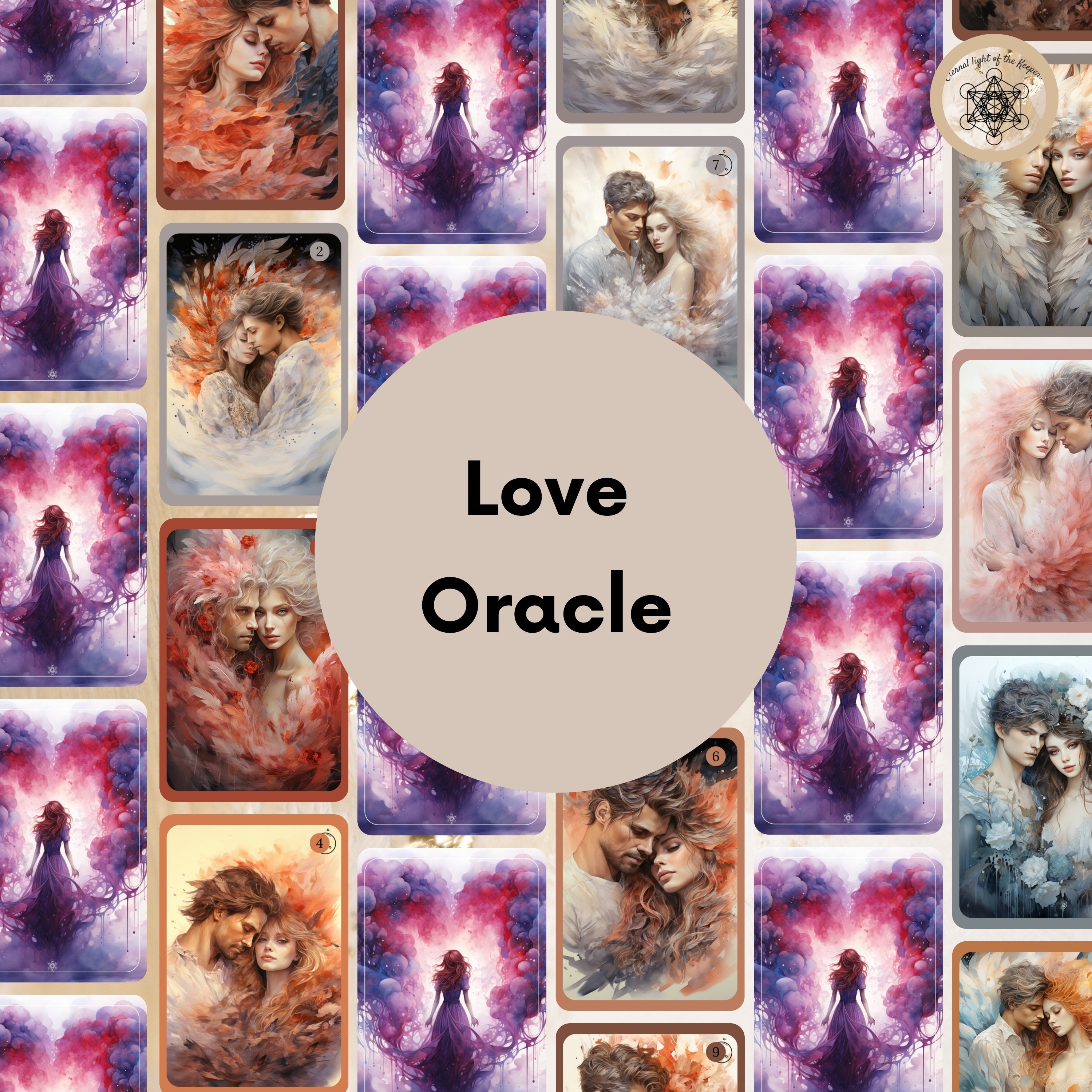 The Love Oracle Cards, Printable Love Oracle Deck, Oracle Cards + PDF ...