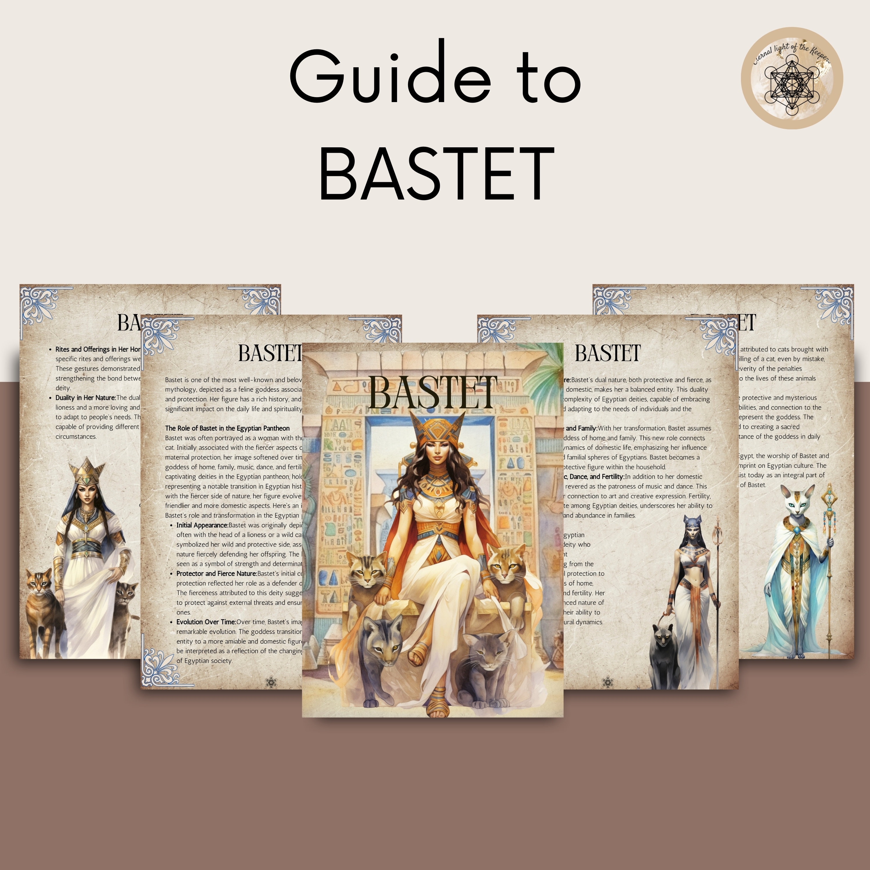 Bastet, Egyptian Gods, Egyptian Goddess , Ancient Egyptian Gods, Egyptian Hieroglyphics, Digital ...