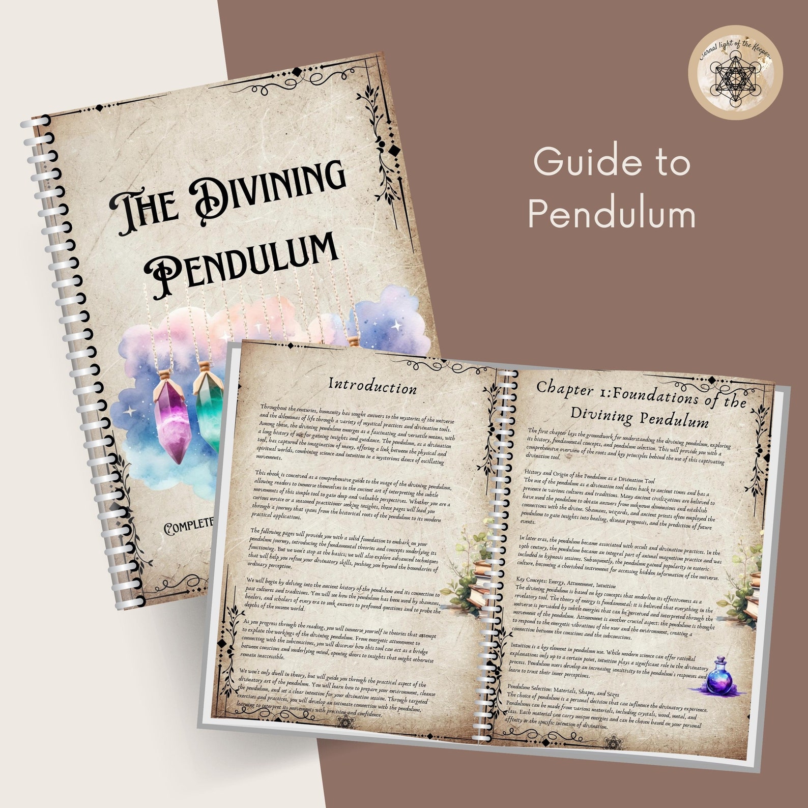 Printable Pendulum Guide, Divination Charts, Grimoire Pages (PDF ...