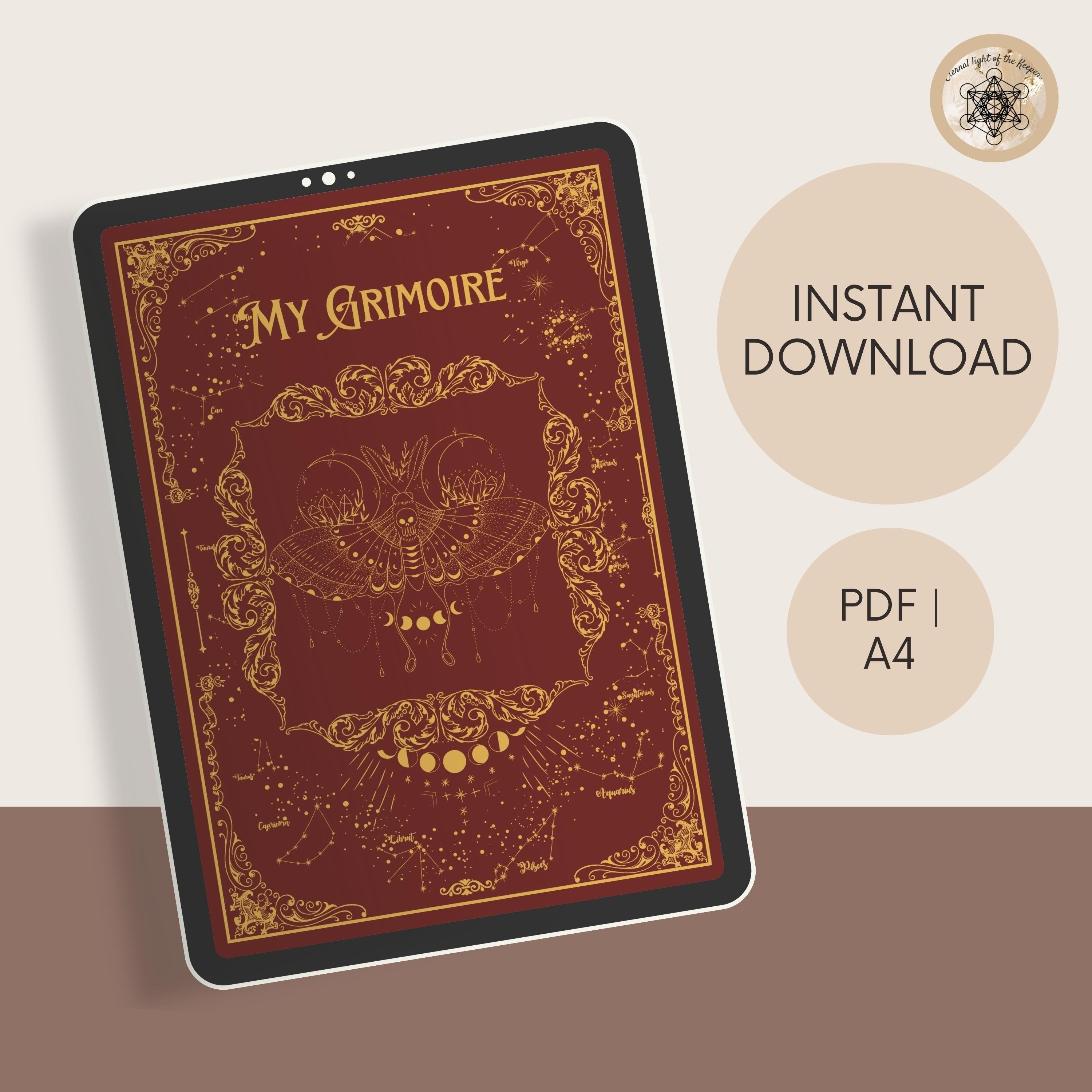 Printable Grimoire Pages Digital Grimoire Grimoire Pages - Etsy