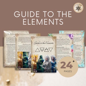 Four Elements: Earth Air Fire Water, Elements, Printable Elements ...