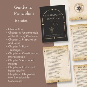 Printable Guide to Pendulum Pendulum PDF Download for Intuition Enhancement, Pendulum Guide With ...