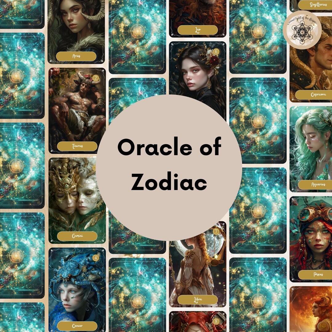 Astrology - Oracle Card Deck, Zodiac Signs and Their Characteristics ...