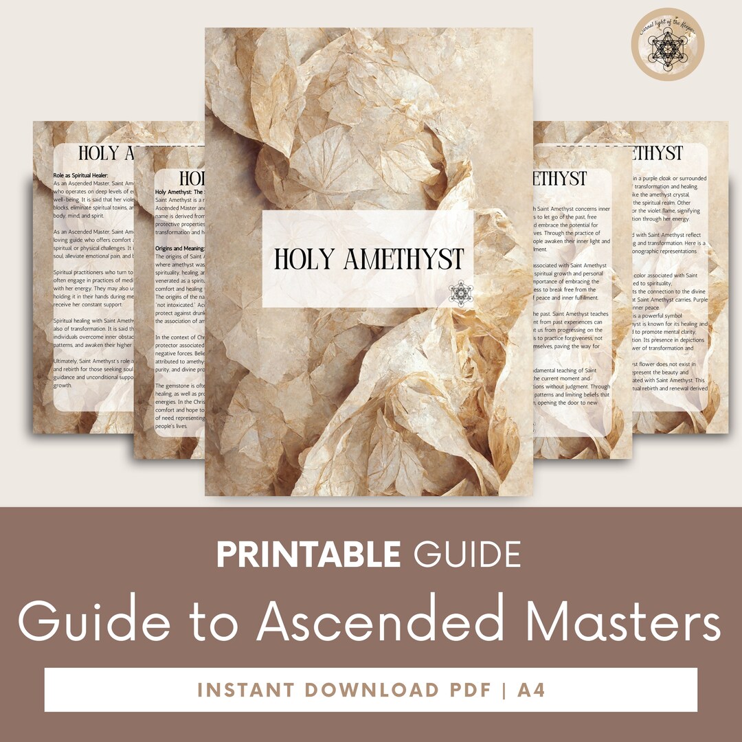 Holy Amethyst: Guide to Ascended Masters, Spiritual Guidance, Hindu ...