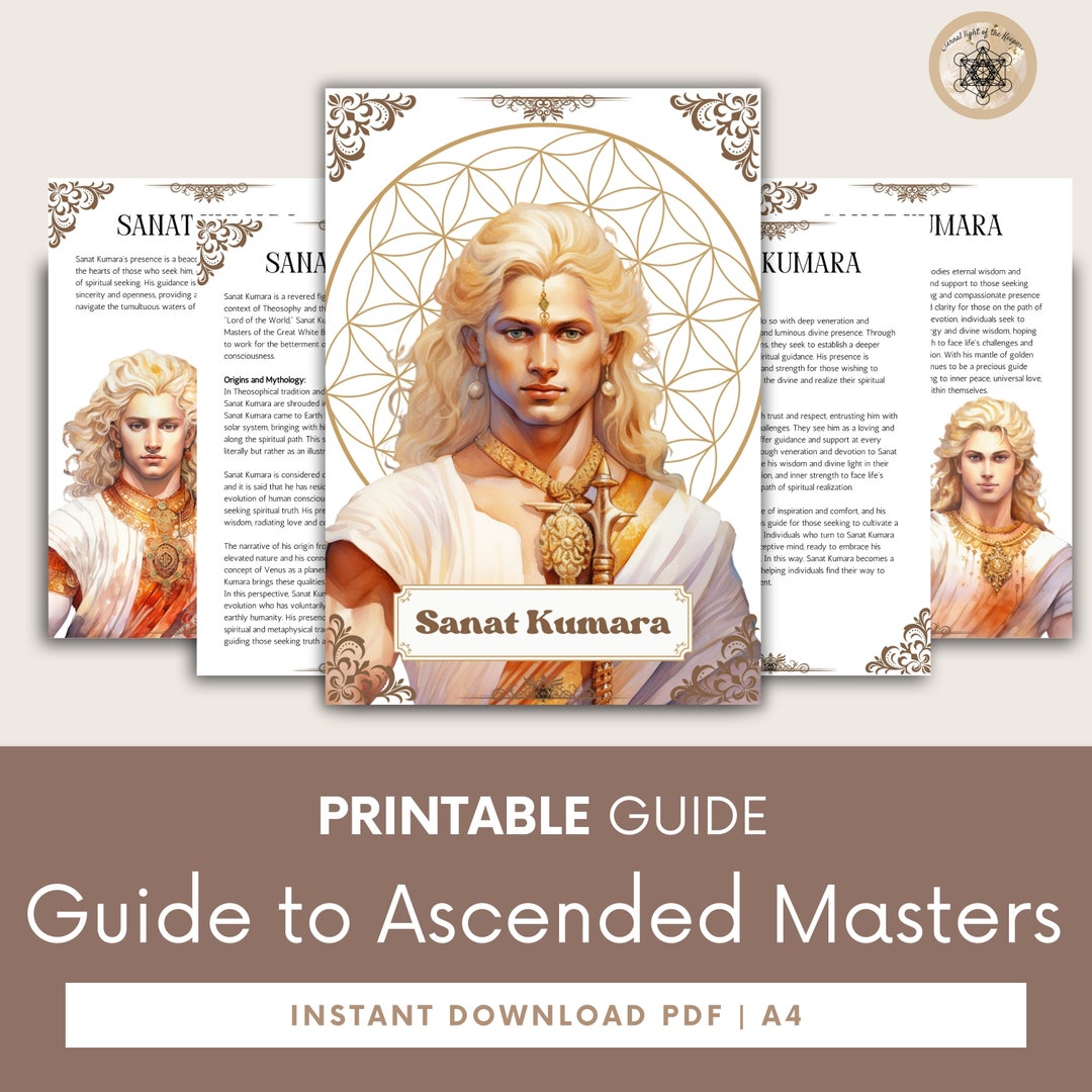 Sanat Kumara: Guide to Ascended Masters, Spiritual Guidance, Spirituality Books, Spiritual ...