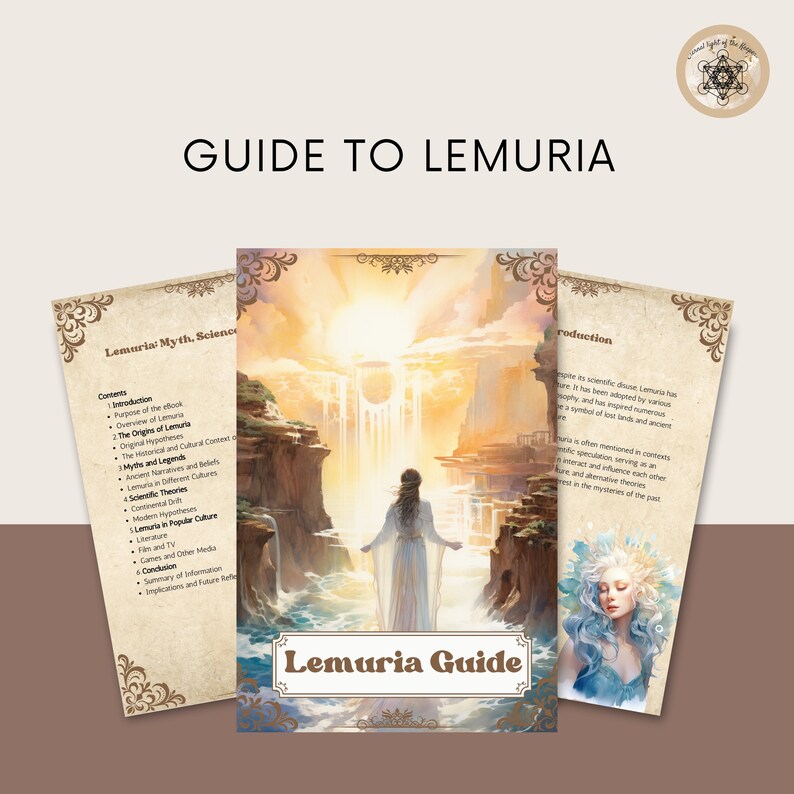 Lemuria Guide, Mystery Ocean, Lost City Printable (digital Download) - Etsy