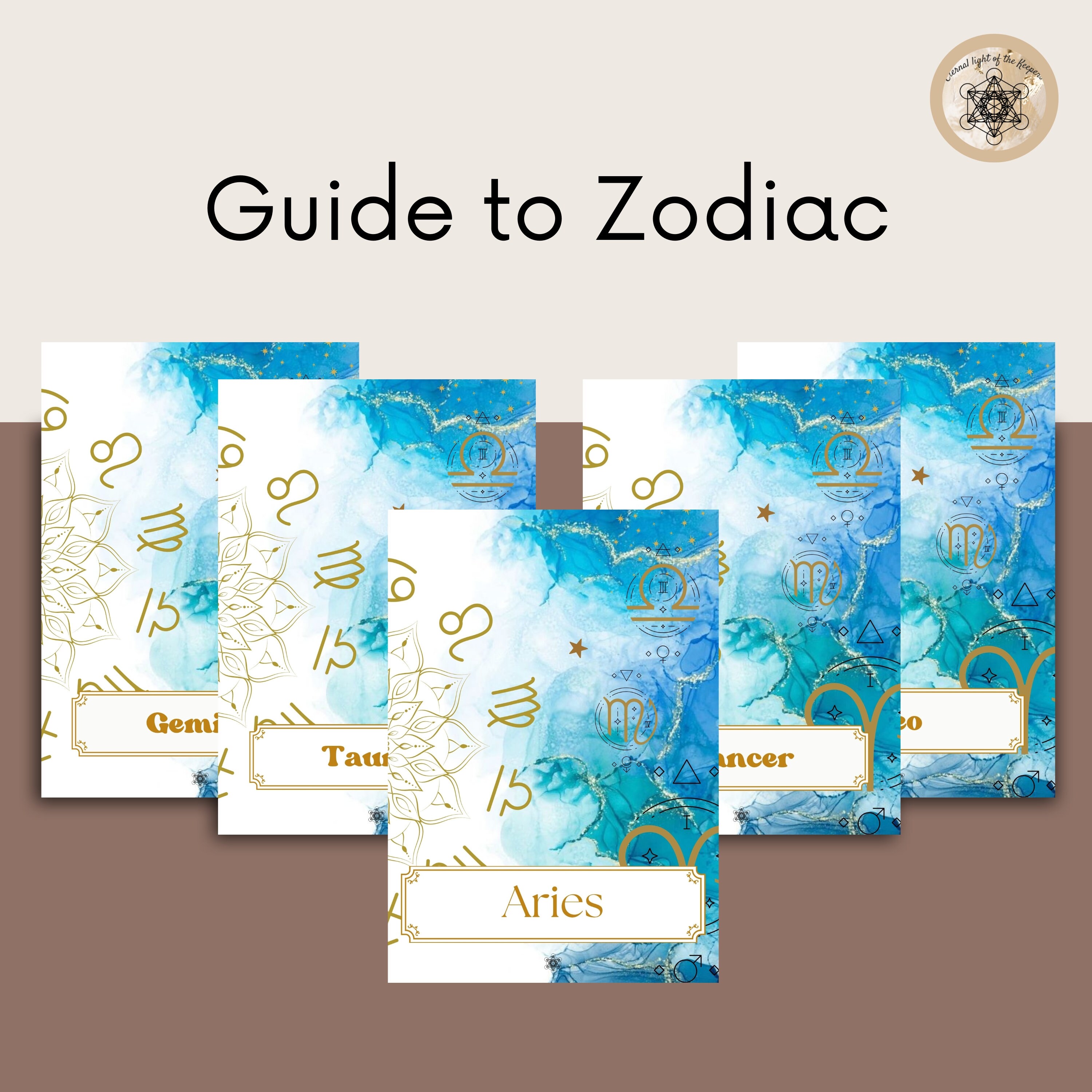 Printable Zodiac Guide Detailed Zodiac PDF, Zodiac Signs and Their ...