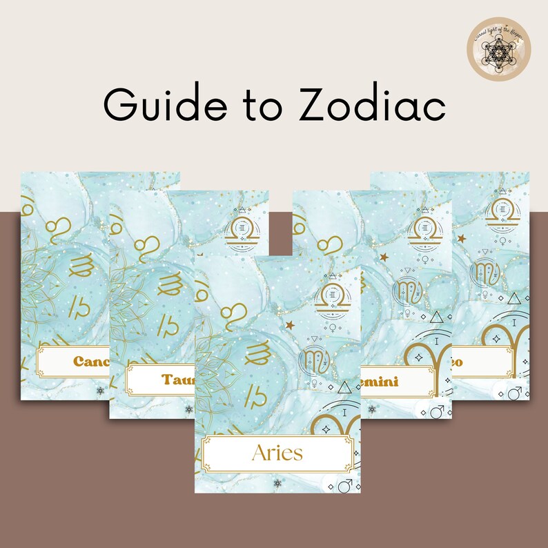 Printable Zodiac Guide Detailed Zodiac PDF, Zodiac Signs and Their ...