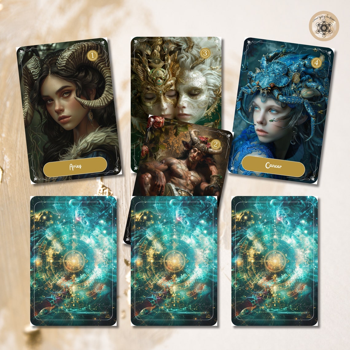 Astrology - Oracle Card Deck, Zodiac Signs and Their Characteristics ...