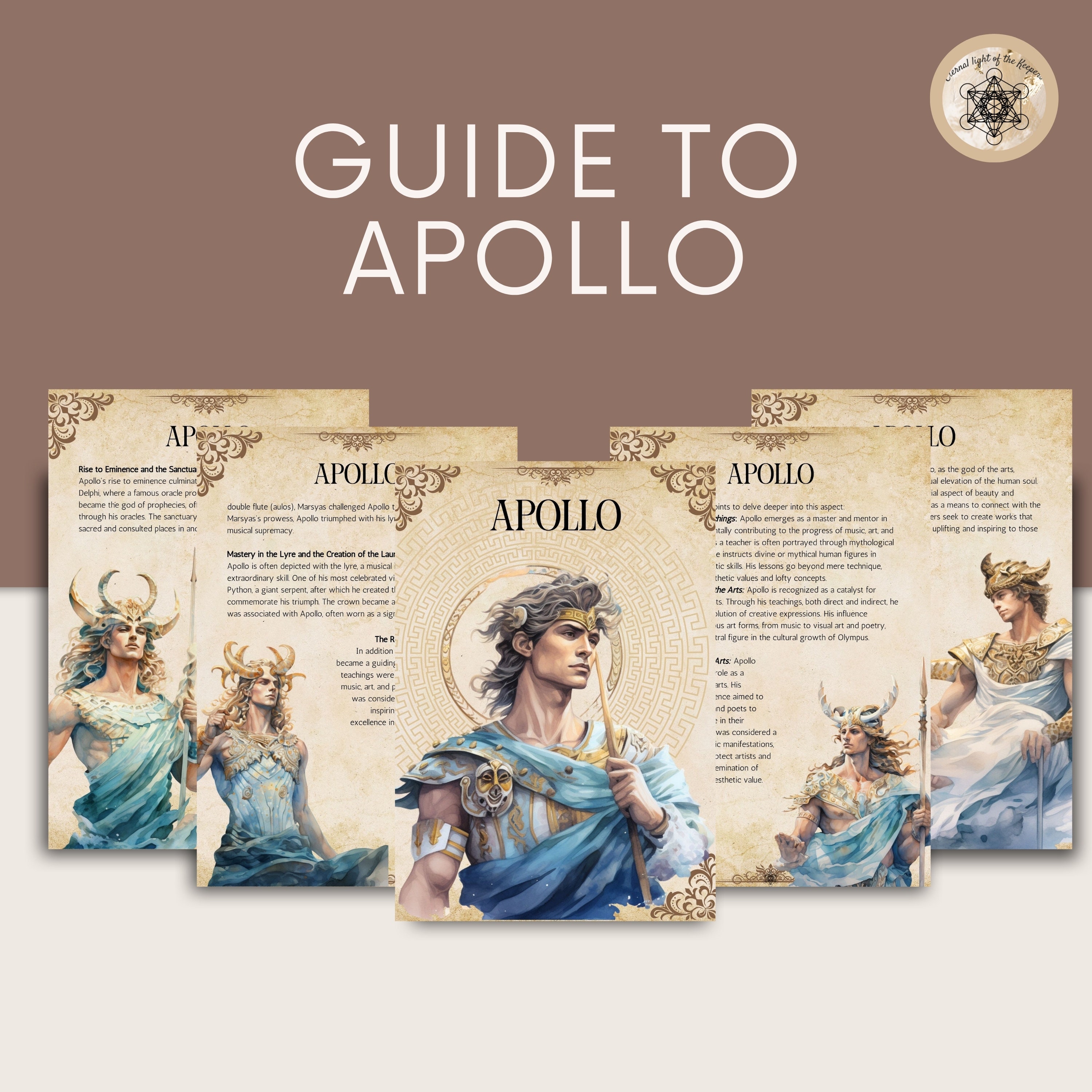 Apollo, Greek God Digital Guide (PDF). - Etsy