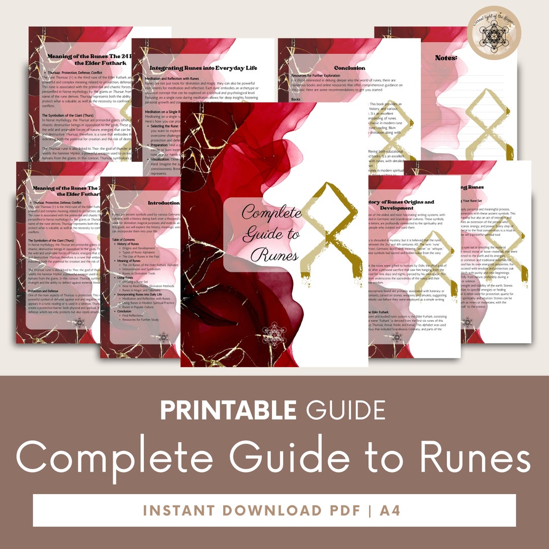 Printable Runes, Runes for Beginners, Celtic Runes, Magic Runes, Runes ...