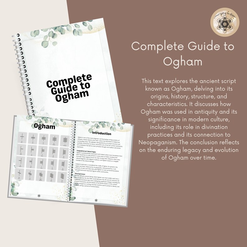 Ogham Divination Guide, Celtic Alphabet, BOS Page (digital PDF) - Etsy UK