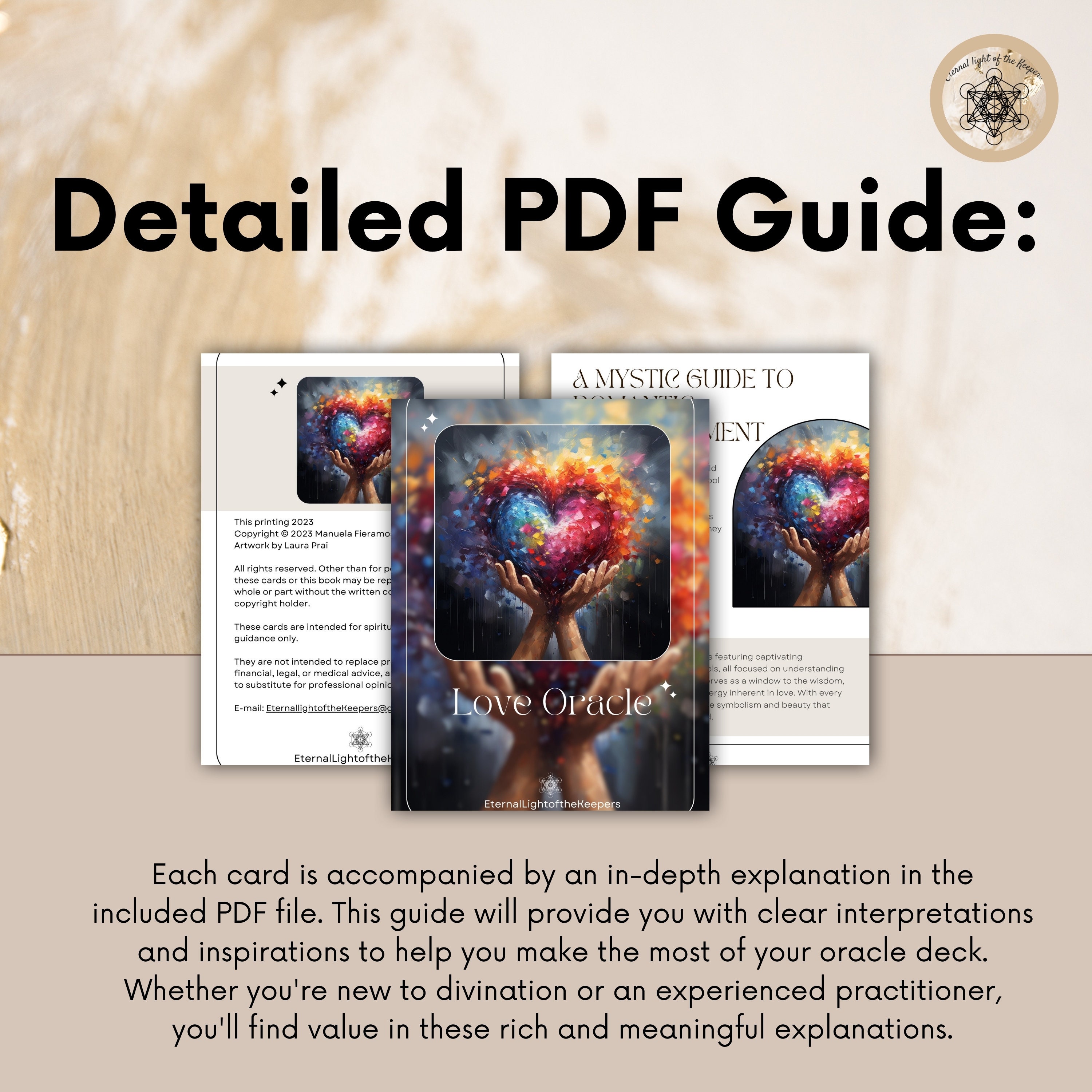 The Love Oracle Cards, Printable Love Oracle Deck, Oracle Cards + PDF ...